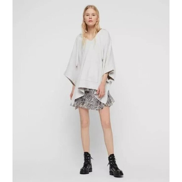 All Saints | Tops | Allsaints Hoodie Manda Hoody Sweatshirt Poncho ...